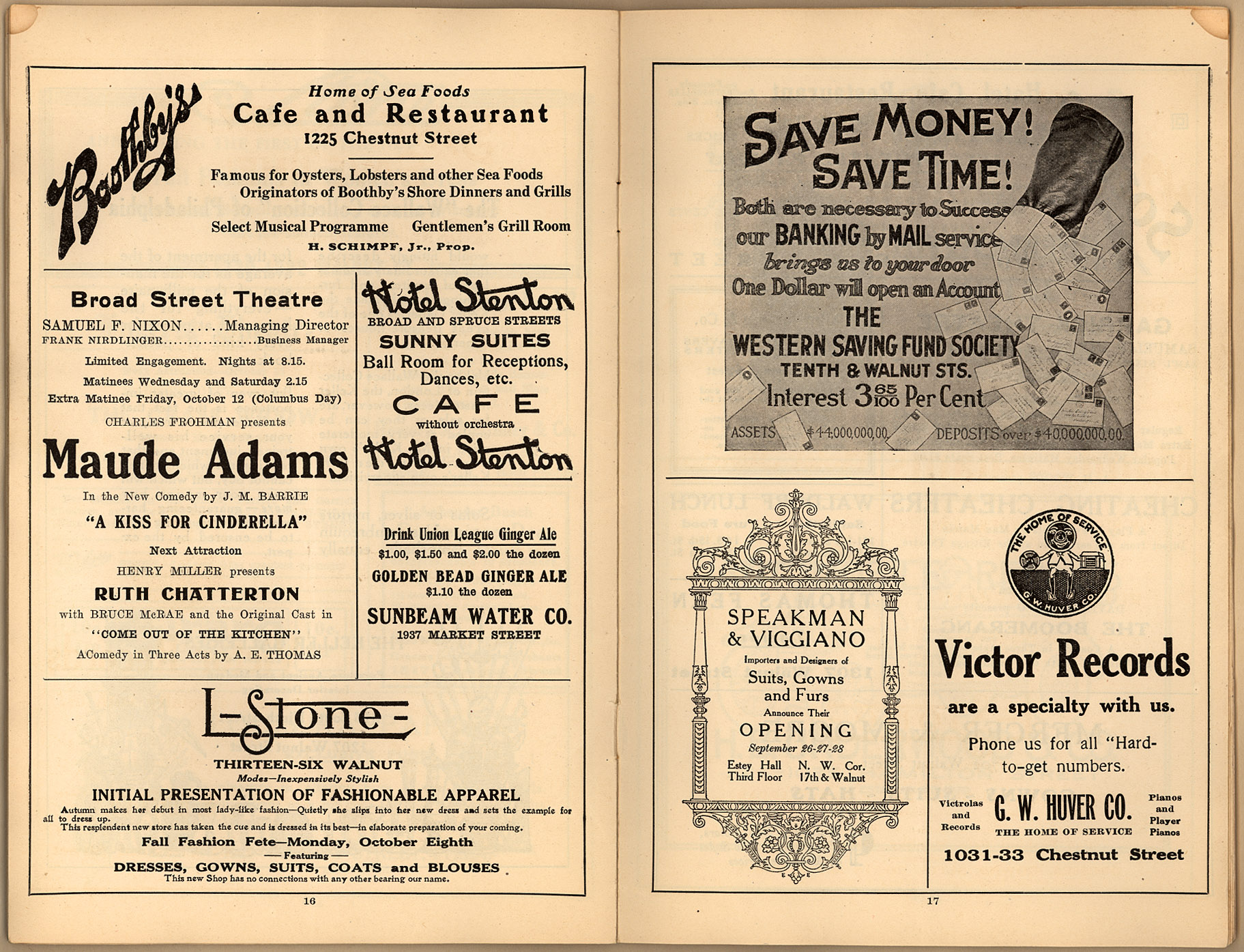 Plays and Players [Emergence of Advertising in America: 1850-1920]