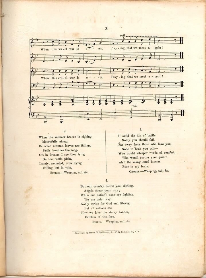 Weeping, sad and lonely; When this cruel war is over [Historic American ...
