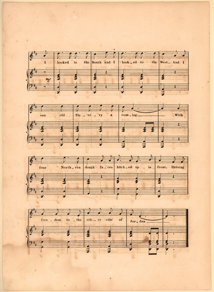 Slavery is a hard foe to battle [Historic American Sheet Music]