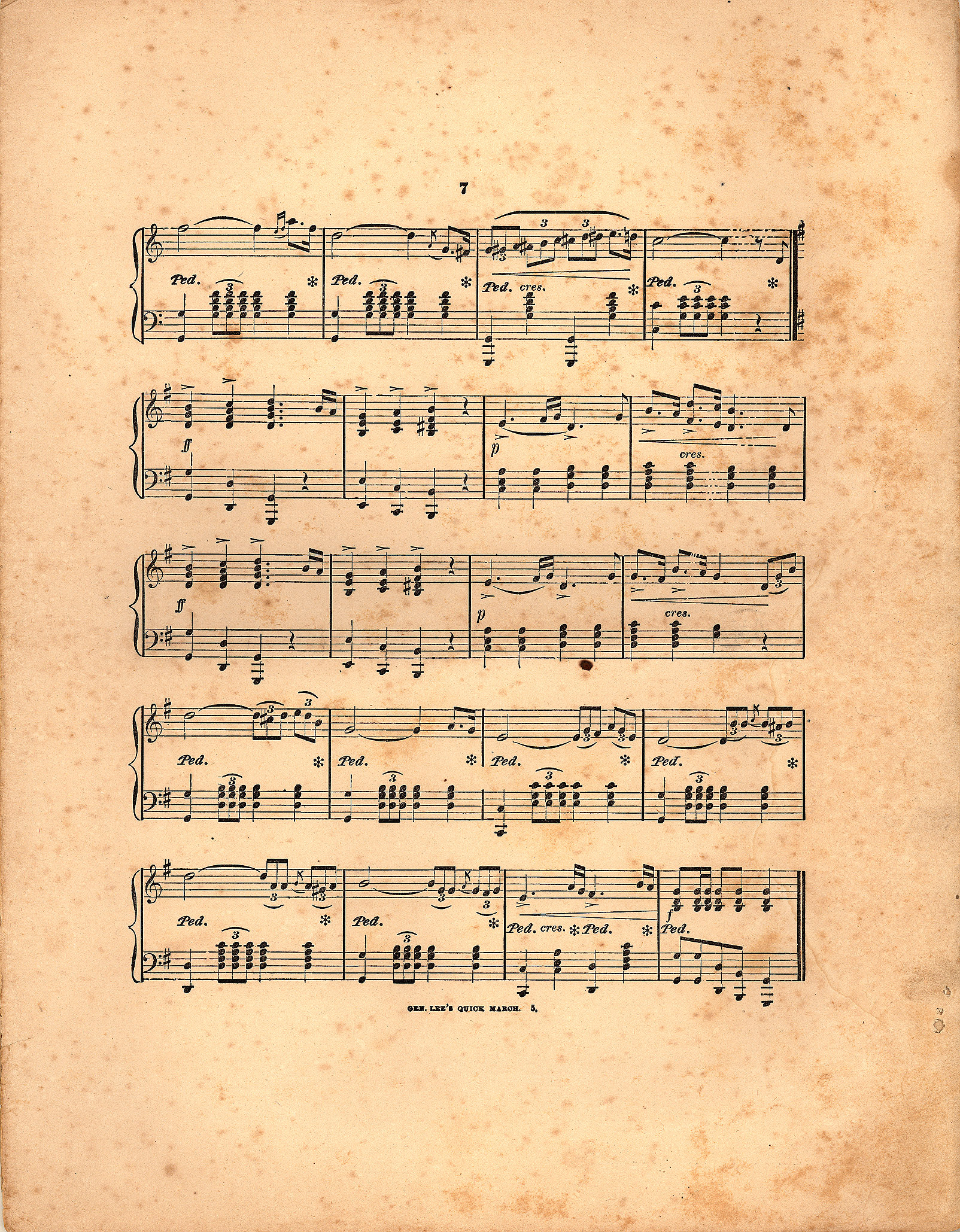 Gen. Lee's quick march; Robert E. Lee quick march [Historic American ...