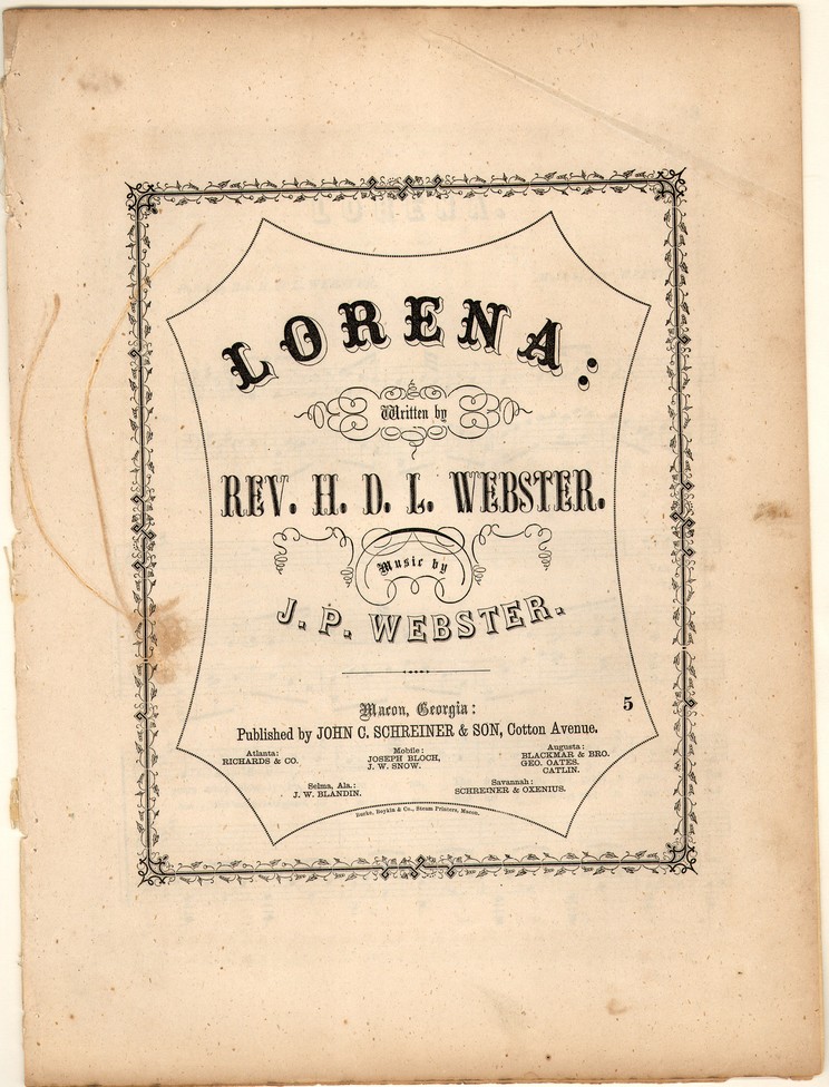 Lorena [Historic American Sheet Music]