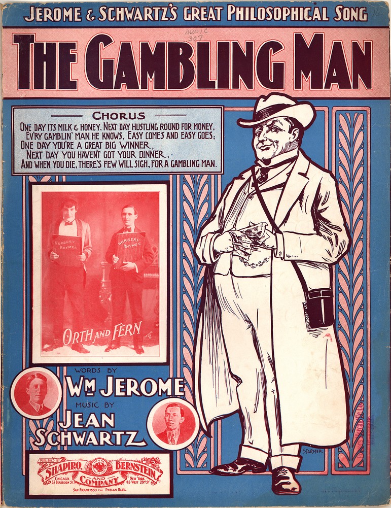 Gambling man [Historic American Sheet Music]